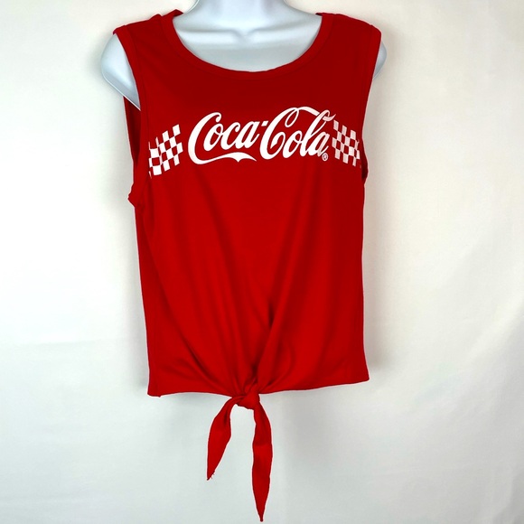 Coca Cola | Tops | Coca Cola Red Sleeveless Top M | Poshmark